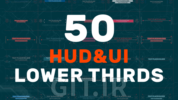 50 HUD UI Lower Thirds